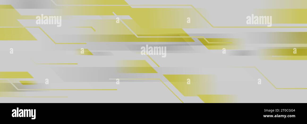 Yellow and grey shapes abstract geometric tech background. Vector ...