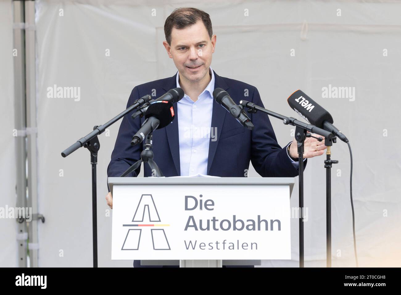 Pressetermin zum offiziellen Baubeginn der Talbruecke Talbrücke Rahmede ...