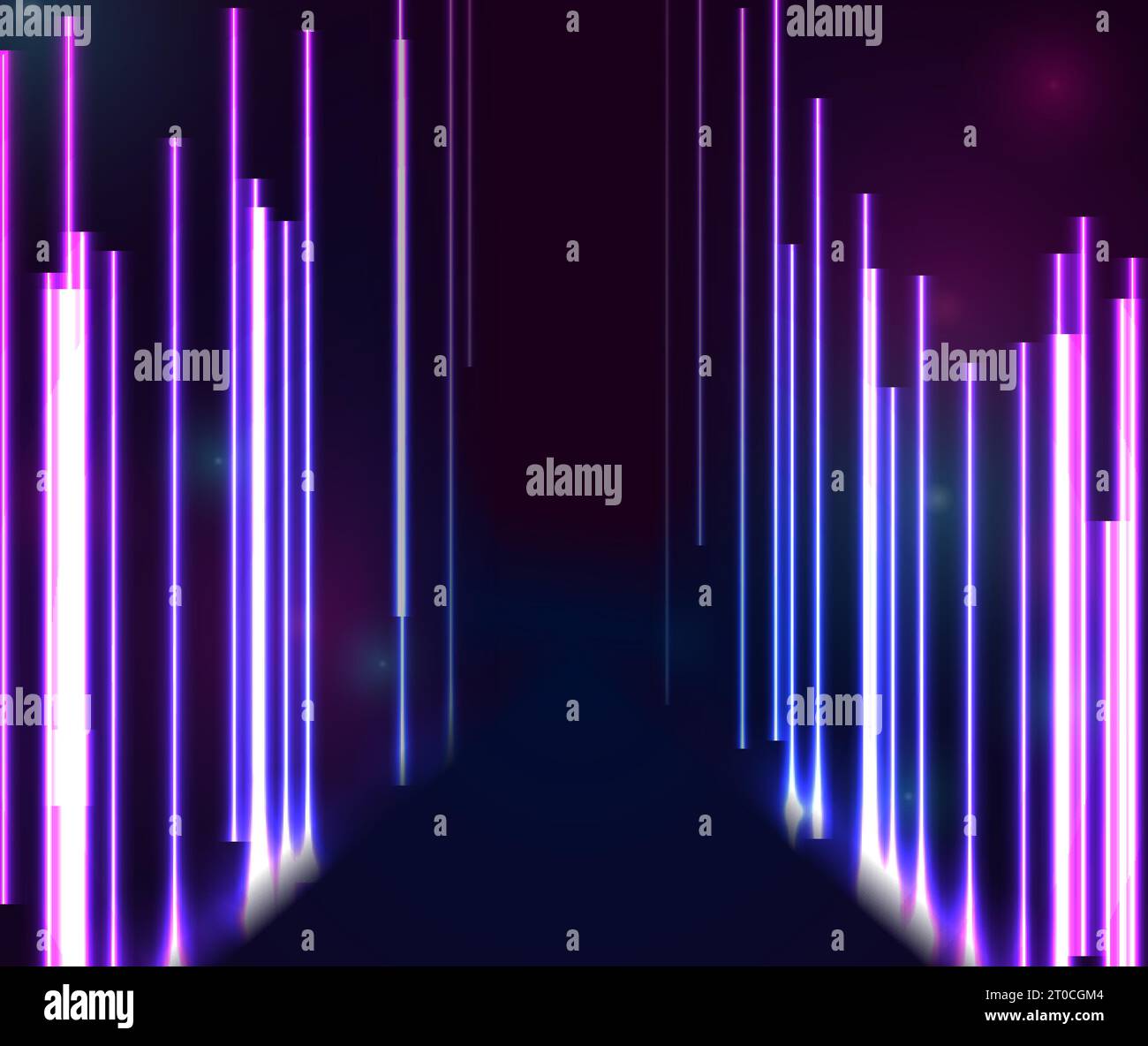 Blue and purple neon laser lines abstract futuristic background. Vector ...