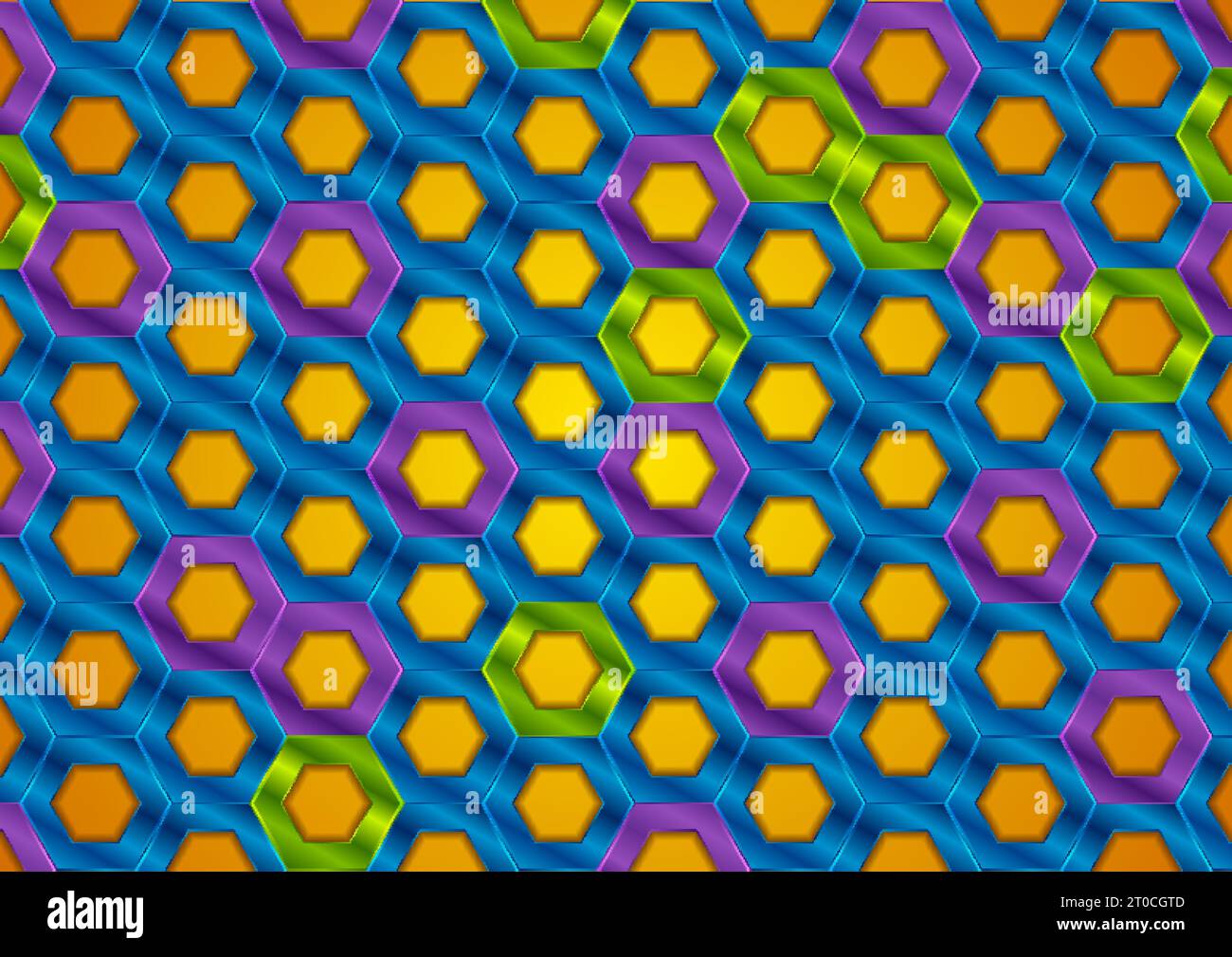 Hexagons abstract pattern Stock Vector Images - Alamy