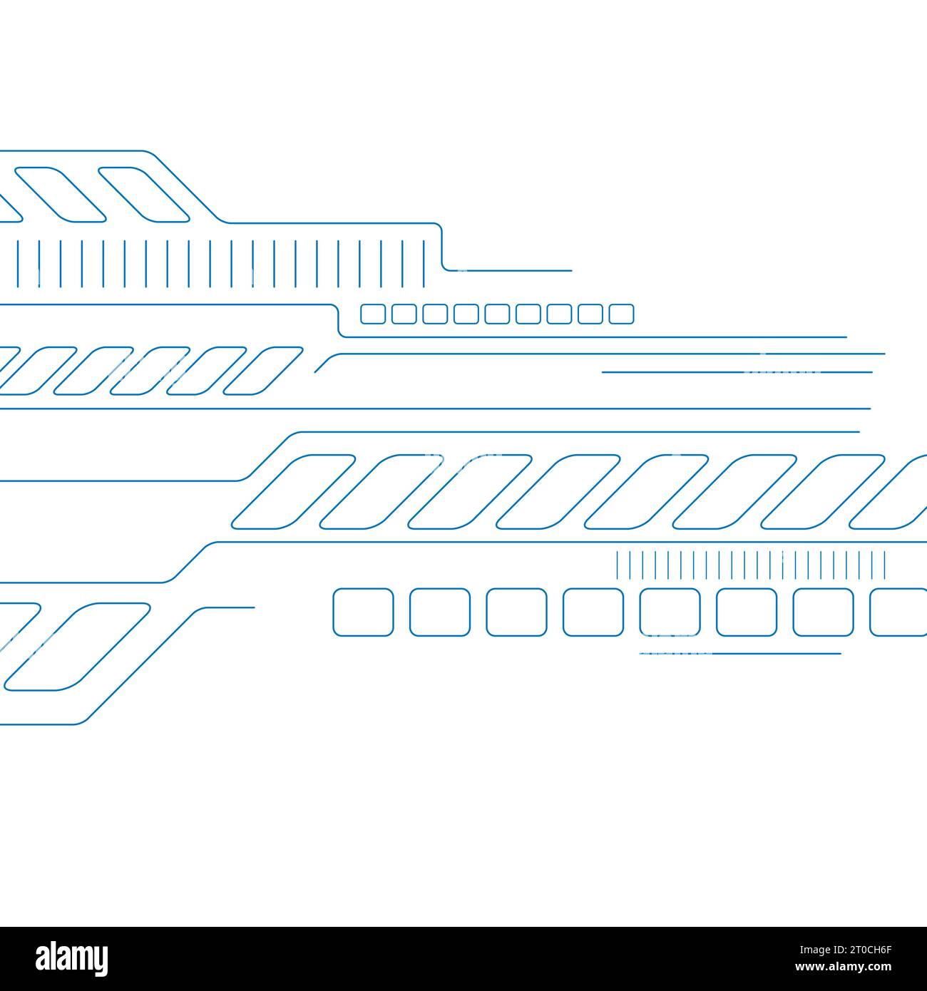 Blue thin lines abstract technology futuristic vector background Stock Vector Image & Art - Alamy