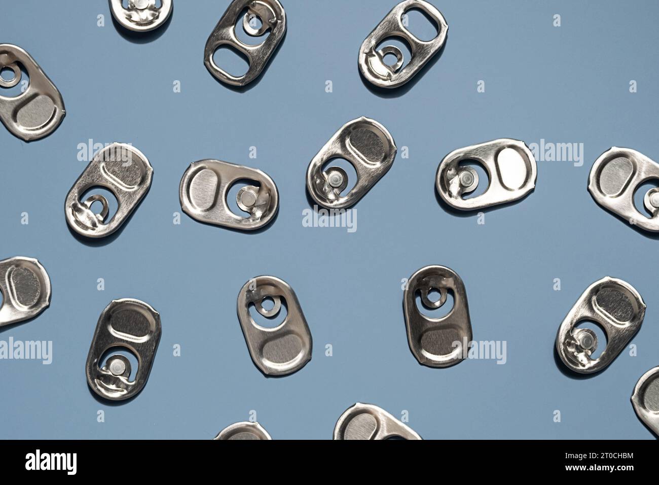 Ring pull tabs for open of drinking can Stock Photo - Alamy