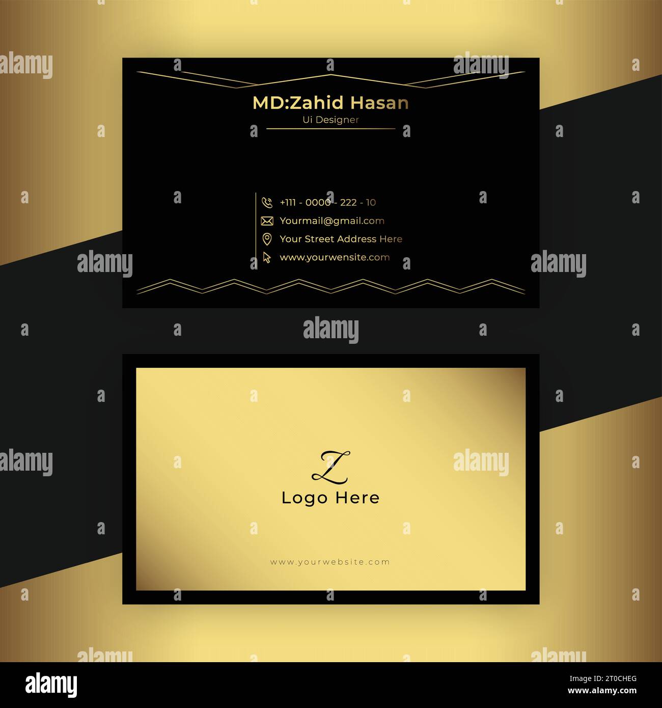 Business Card Template Design Creative Business Design Make Simple ...