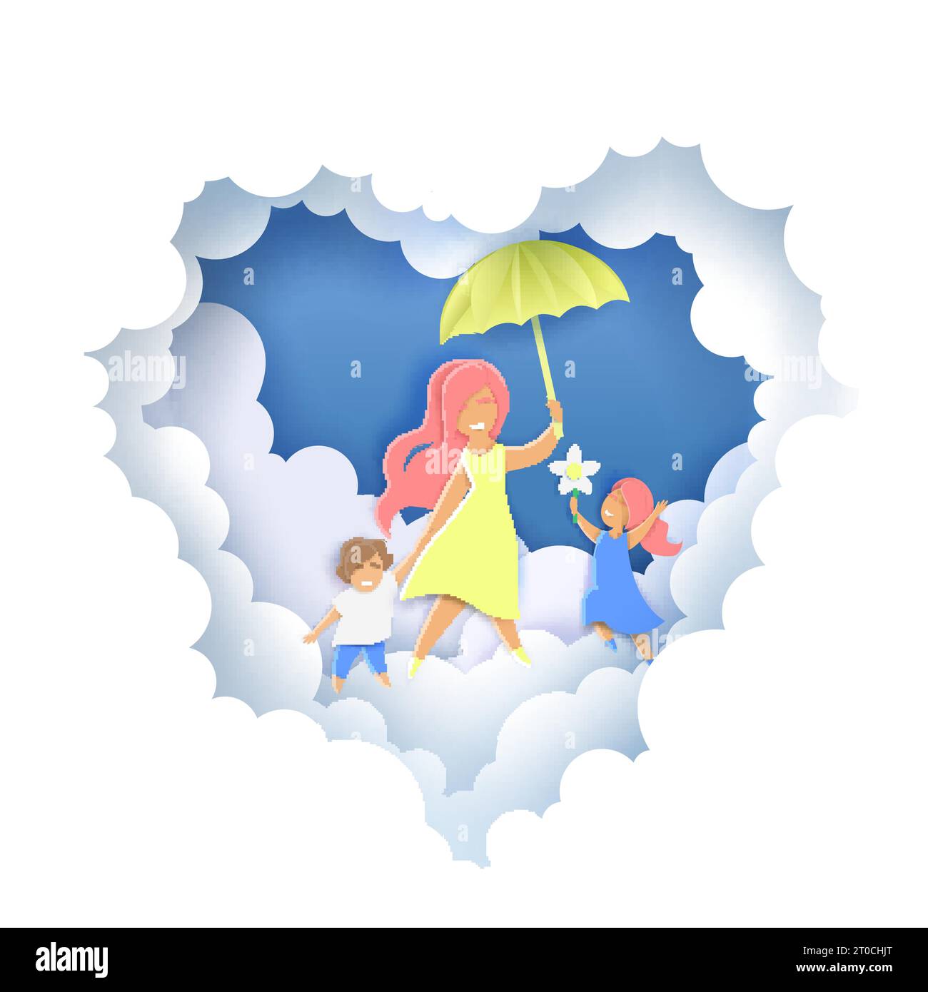 Two kids girl in Cut Out Stock Images & Pictures - Alamy
