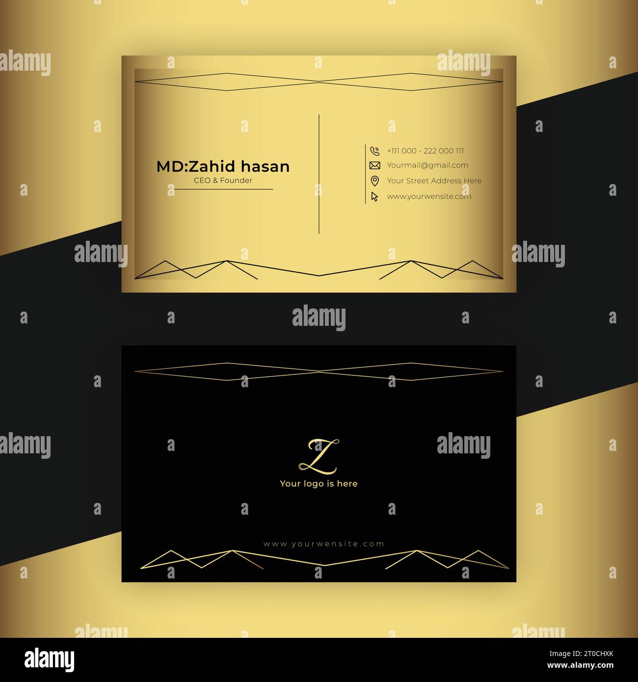 Business Card Template Design Creative Business Design Make Simple ...