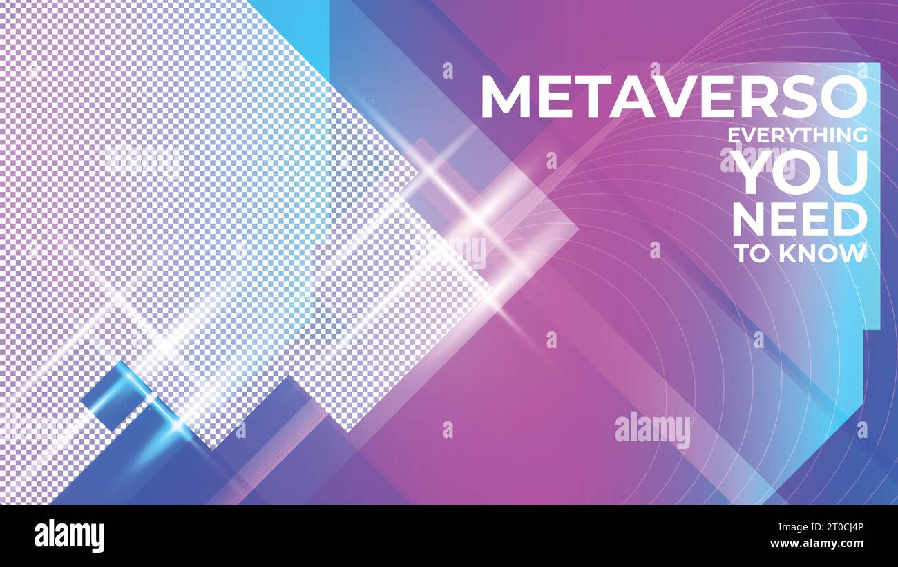 neon futuristic youtube thumbnail technology metaverse concept design ...