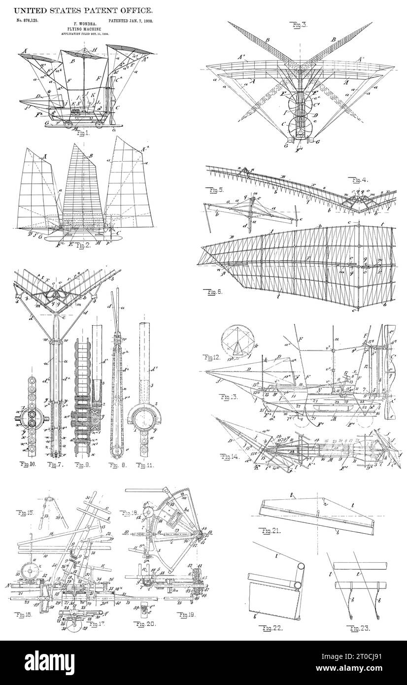 Old flying machine Cut Out Stock Images & Pictures - Alamy
