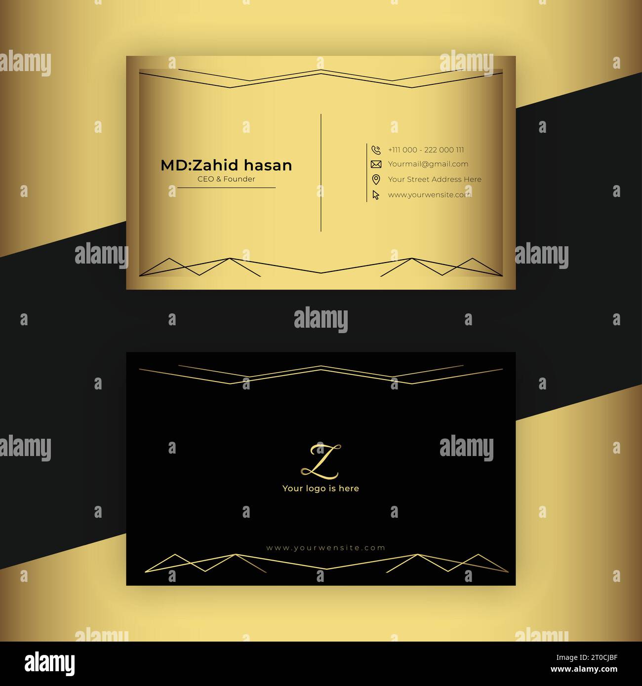 Business Card Template Design Creative Business Design Make Simple ...