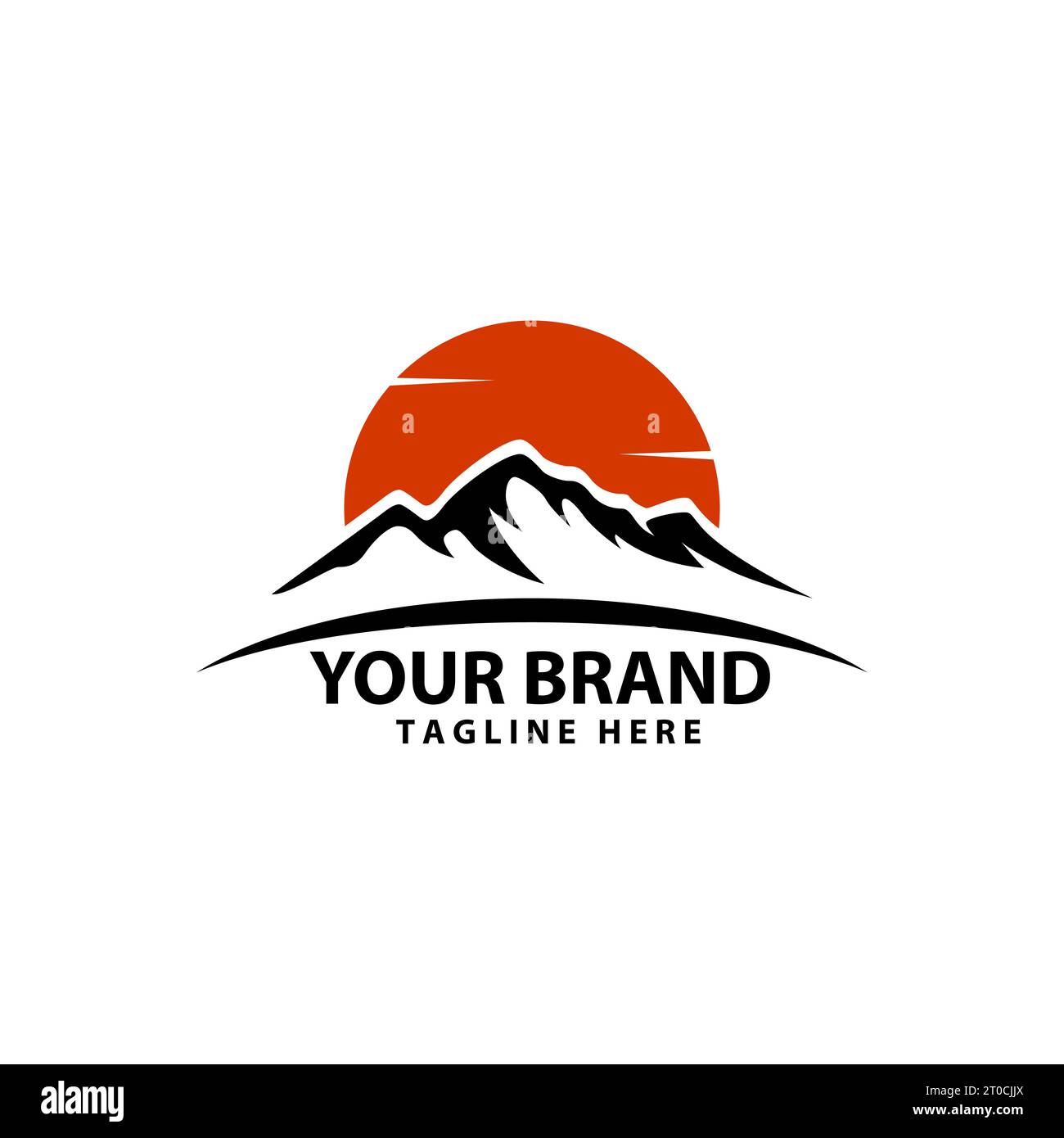 High Mountain icon Logo vector illustration design Template Stock ...
