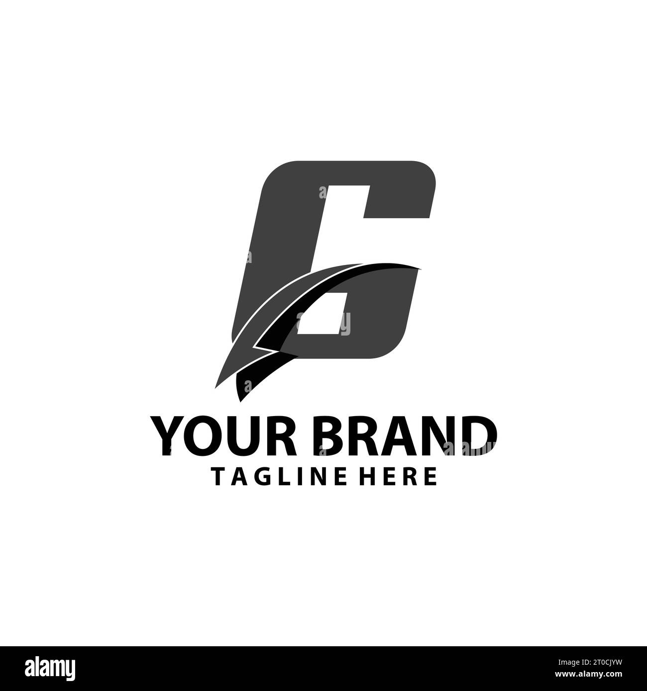 letter G font monogram arrow shadow logo design vector Stock Vector ...