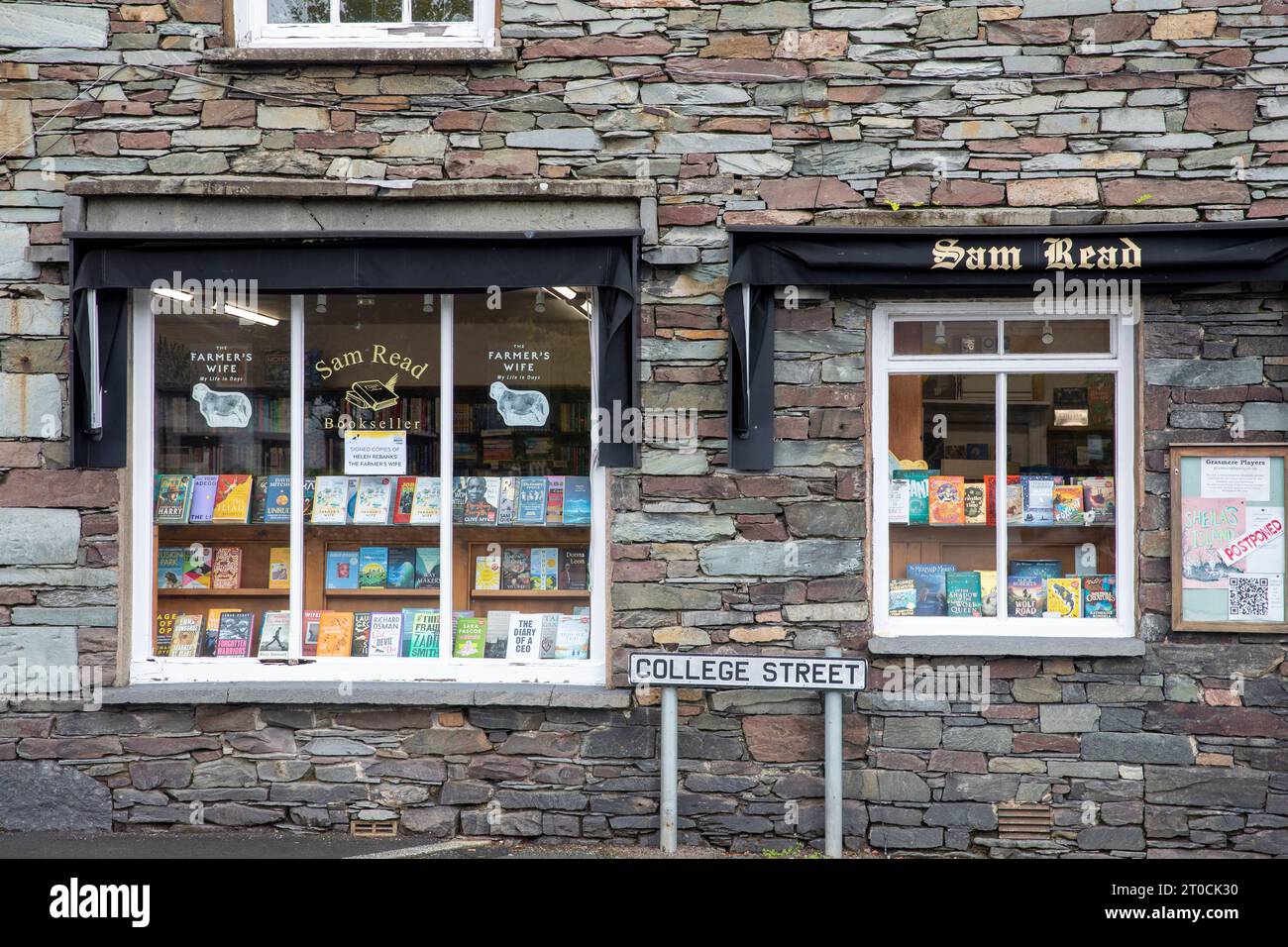Grasmere village in the Kale District and Sam Read booksellers store in ...