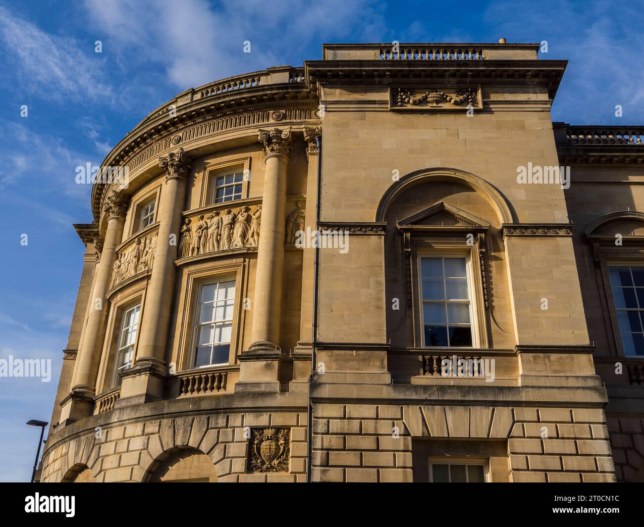 Neoclassic frieze, Guildhall, Bath, Somerset, England, UK, GB Stock ...