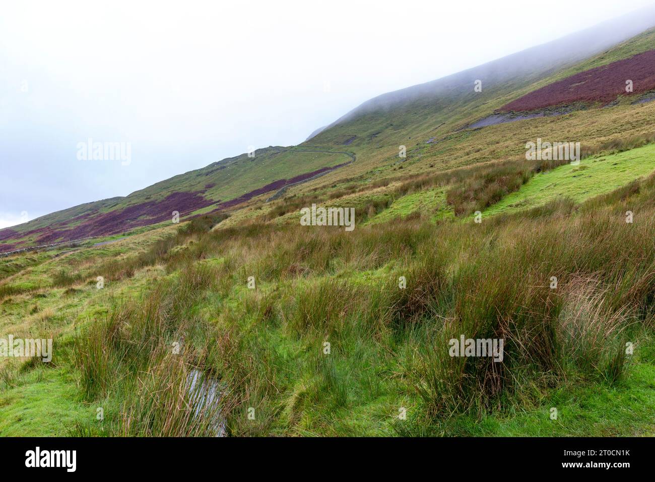 Pendle Hill Lancashire on an autumn day in 2023, views of surrounding ...