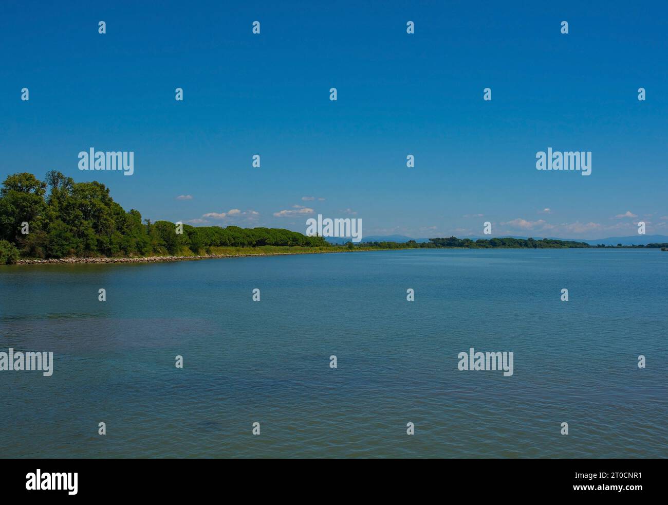 Shallow waters in the Grado section of the Marano and Grado Lagoon in ...
