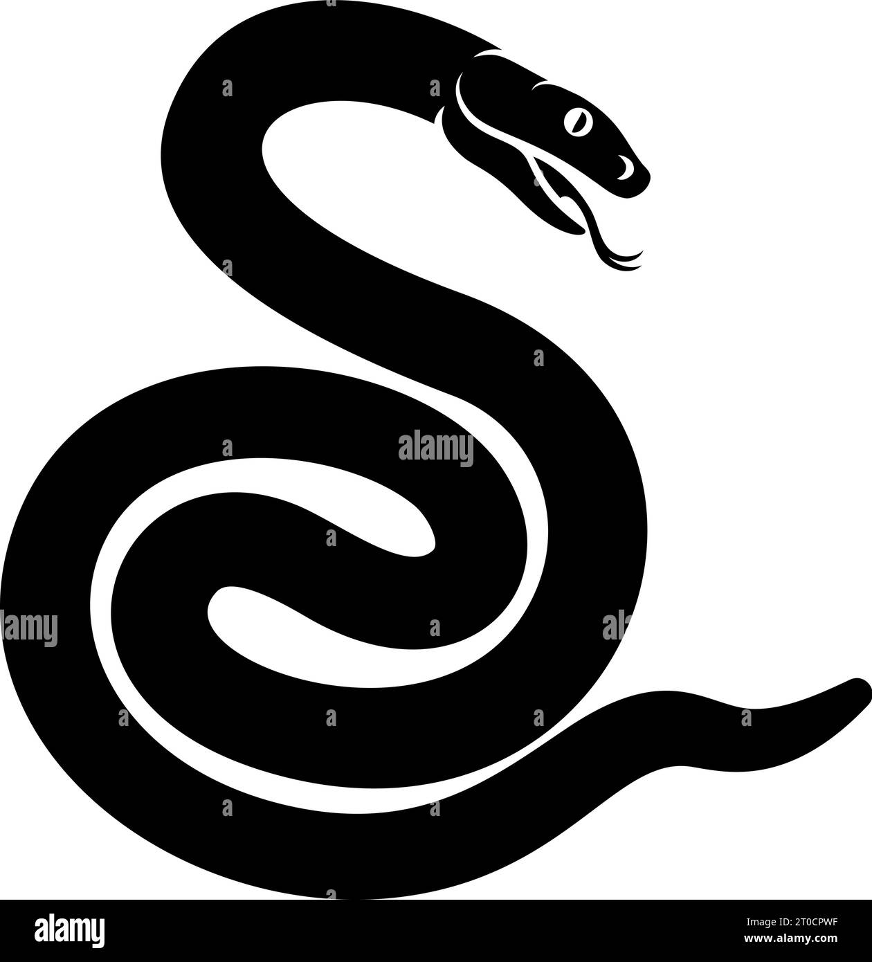 Snake Chinese Zodiac Horoscope Animal Year Sign Stock Vector Image ...