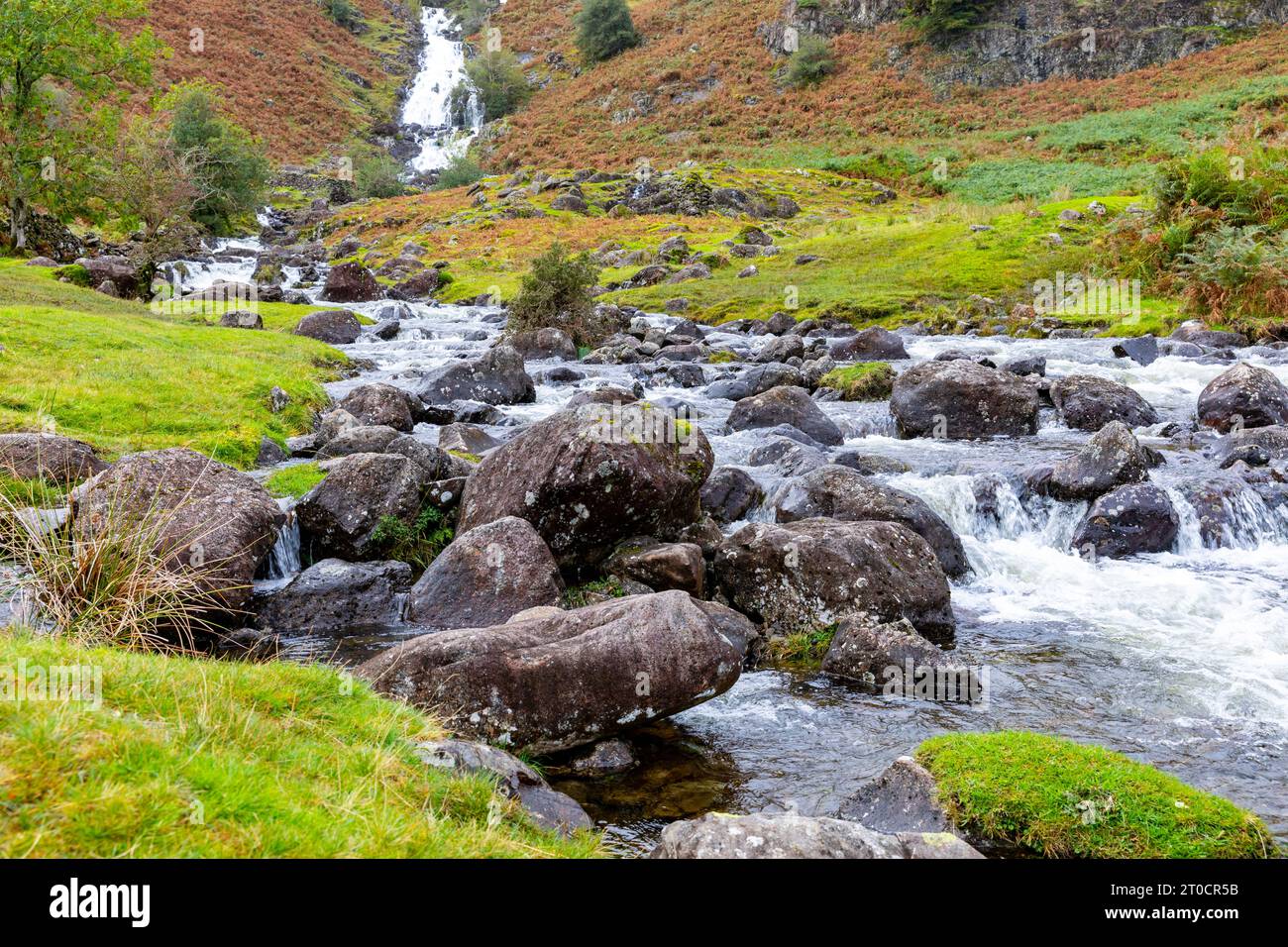 Lake District, Easedale Beck and Valley forms the walk to Easedale Tarn ...