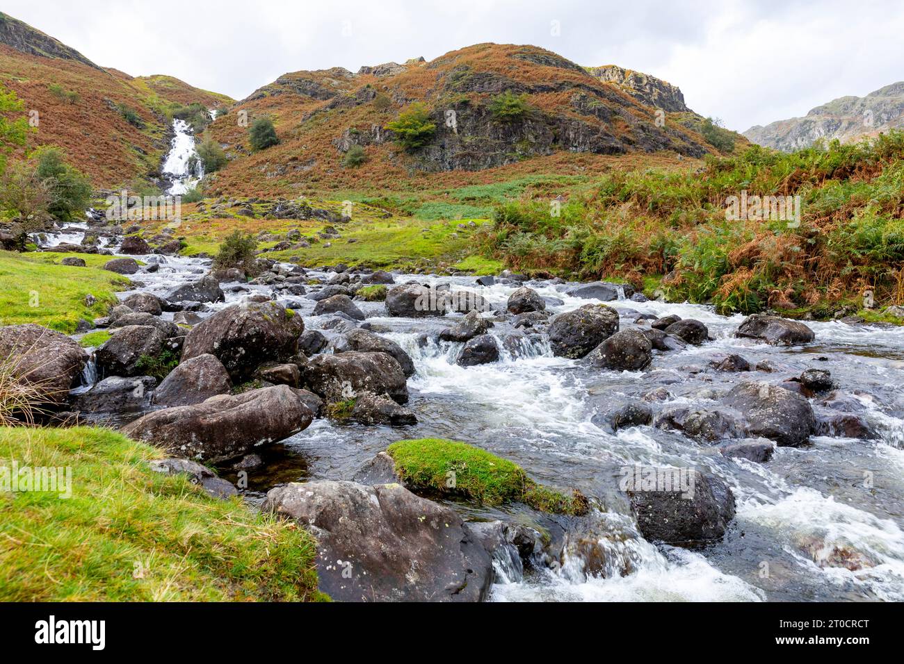 Lake District, Easedale Beck and Valley forms the walk to Easedale Tarn ...