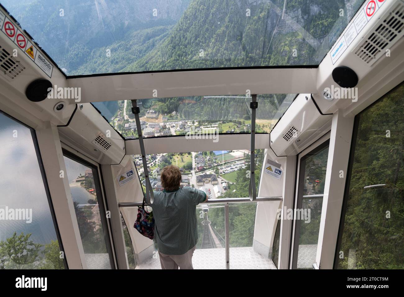 Salzbergbahn (Hallstatt Salt Mine Cablecar) in Hallstatt, Upper Austria ...