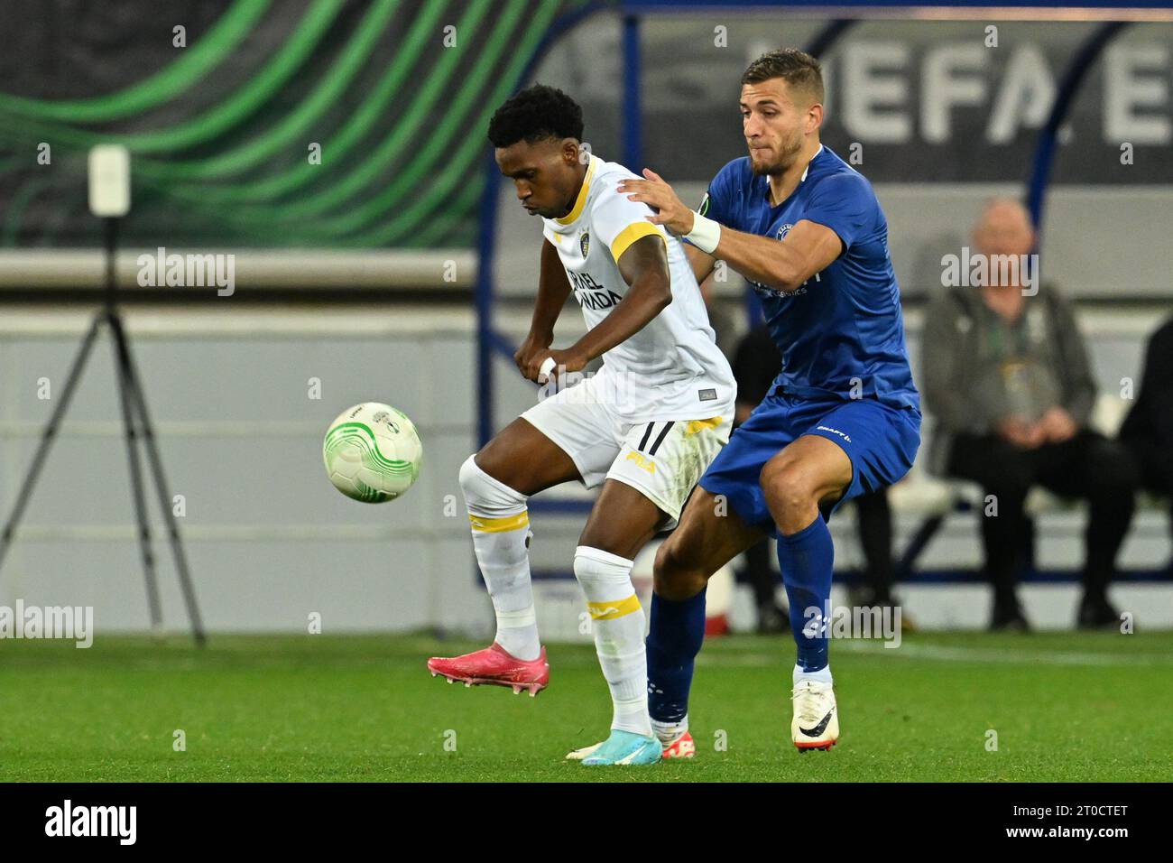 Gent, Belgium. 05th Oct, 2023. Felicio Milson (17) of Macabi Tel Aviv ...