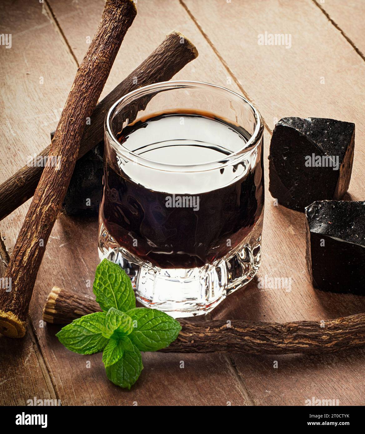Licorice liqueur with pure blocks hi-res stock photography and images ...