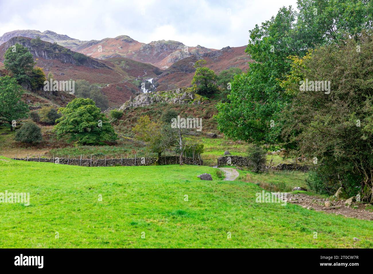 Lake District, Easedale Beck and Valley forms the walk to Easedale Tarn ...