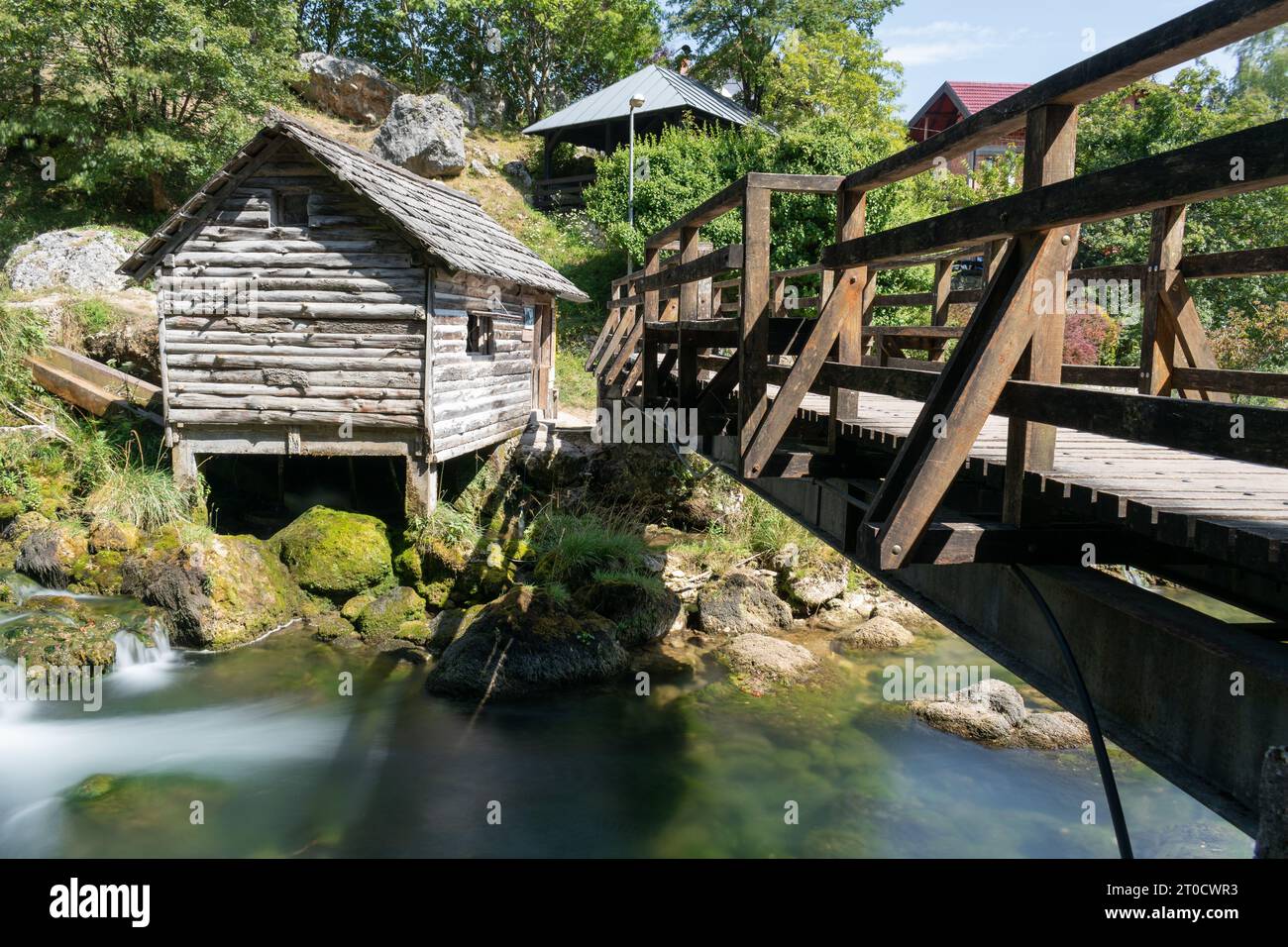 Watermill on the Krupa River in Krupa na Vrbasu, tourist attraction ...