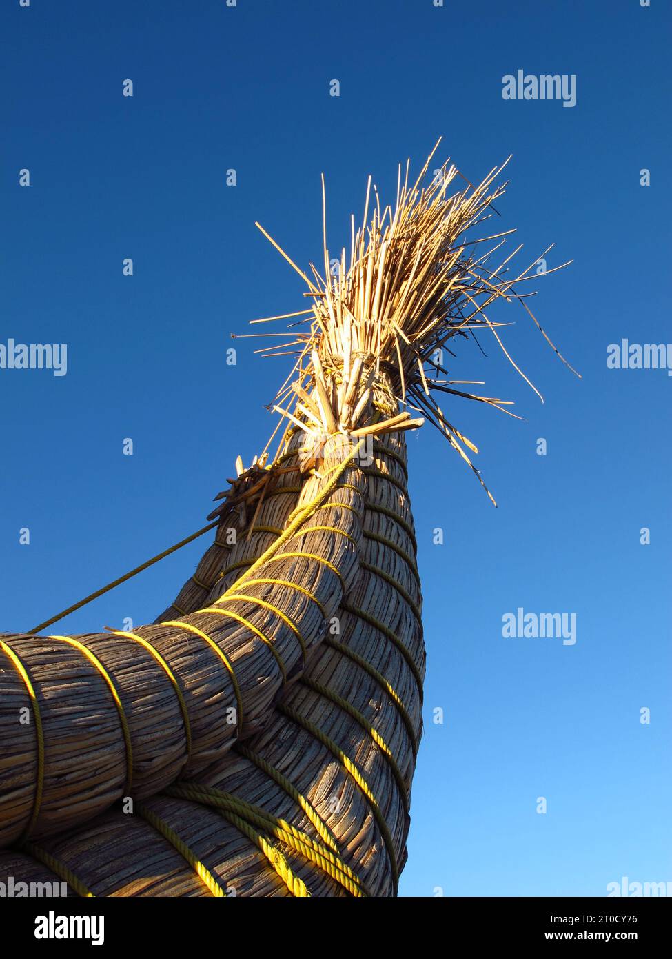 Boat on lake Titicaca in Andes of Bolivia Stock Photo - Alamy
