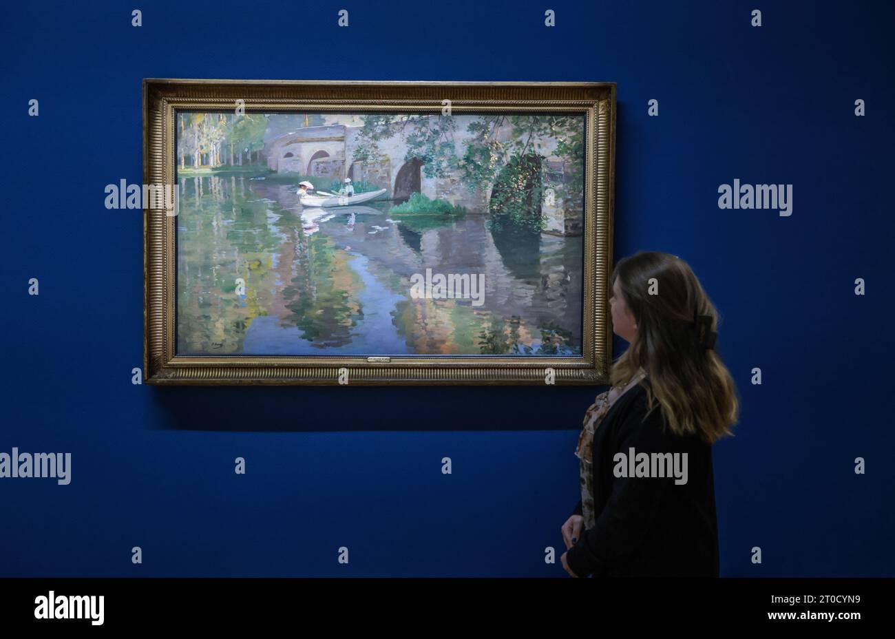 Dublin, Ireland 06 Oct 2023 The Bridge at Grez ,1901 Lavery. On Location - A major survey of ...