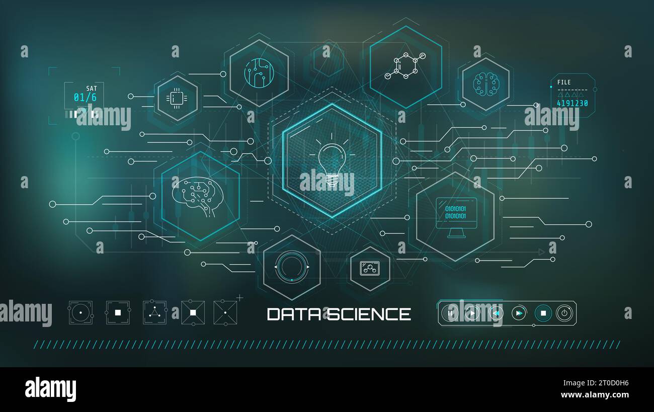 Artificial intelligence, machine learning technology concept Stock ...