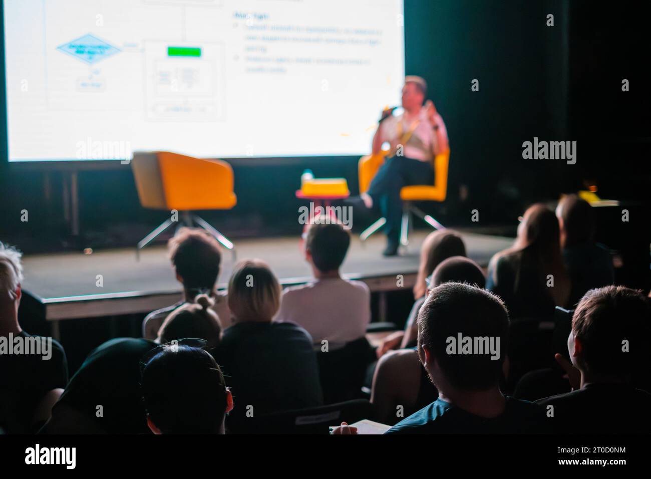 Conference speaker big screen hi-res stock photography and images - Alamy
