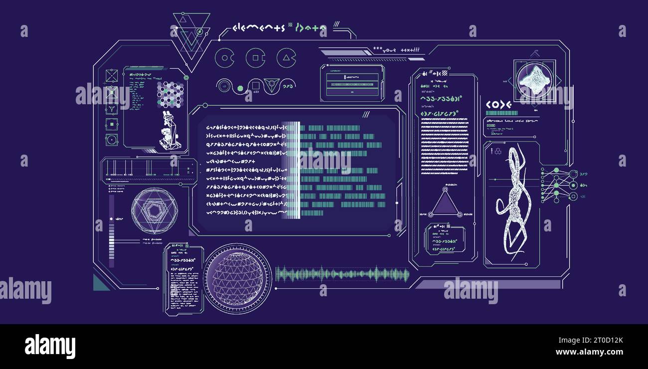 Hud processing Stock Vector Images - Alamy