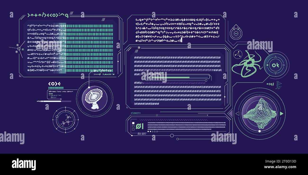 Data decoding program interface hi-res stock photography and images - Alamy