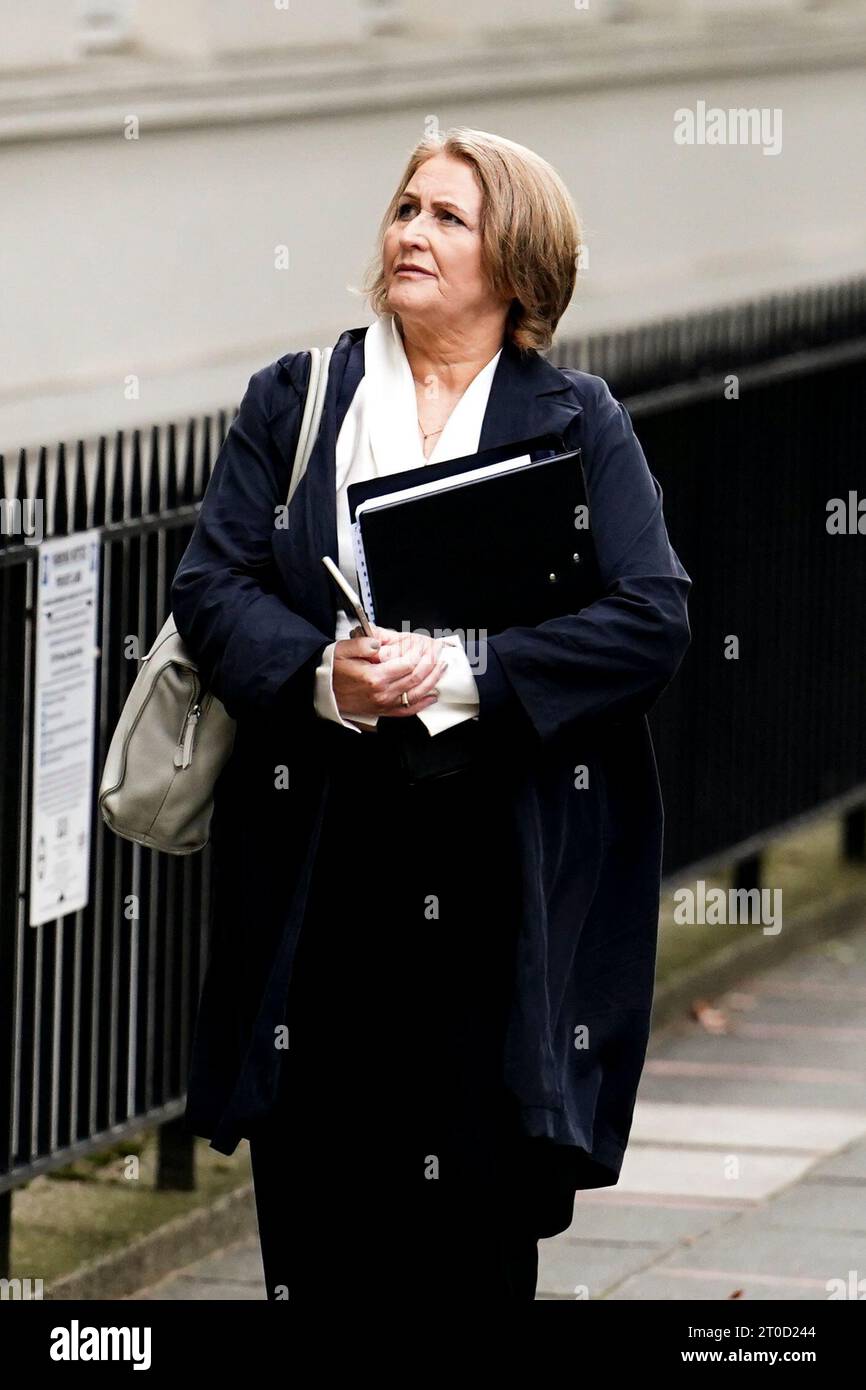 Former children's commissioner for England Anne Longfield arrives to ...