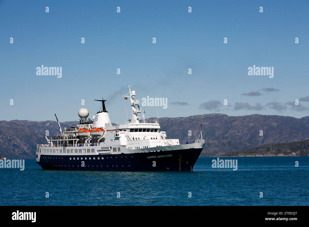 The Clipper adventurer cruise ship, Greenland Stock Photo - Alamy