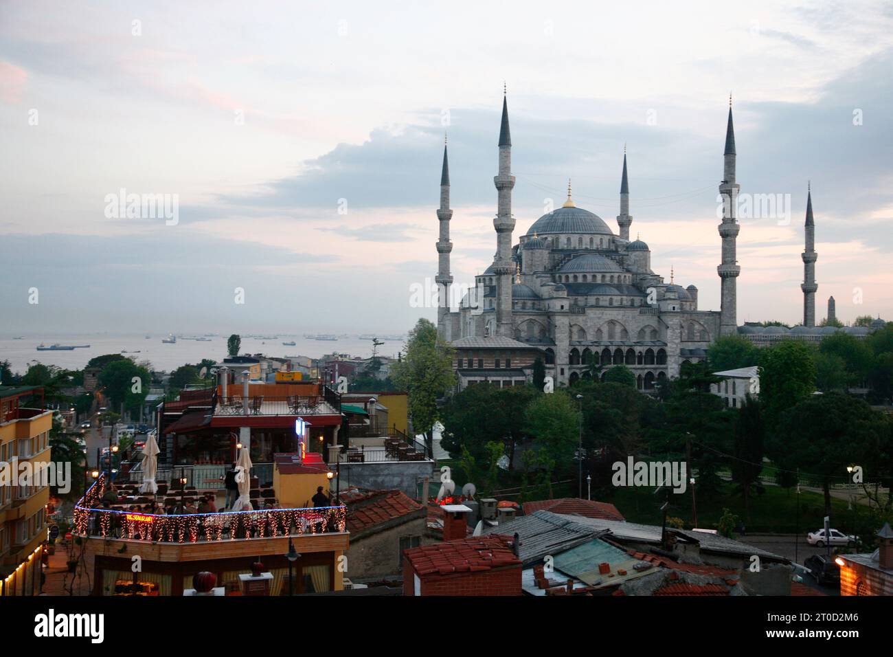 The Blue Mosque or in its Turkish name Sultan Ahmet Camii. Istanbul ...