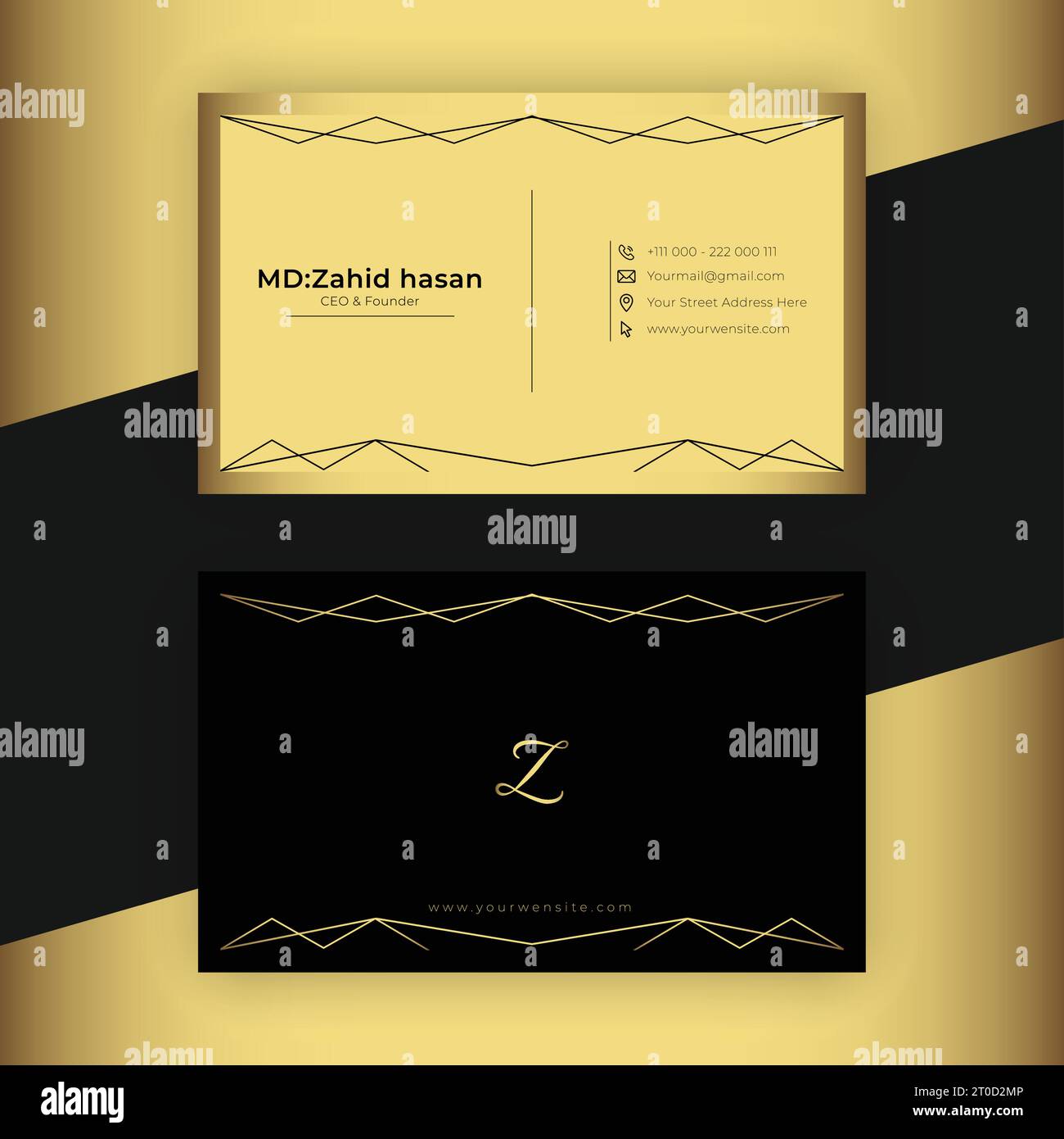 Business Card Template Design Creative Business Design Make Simple ...