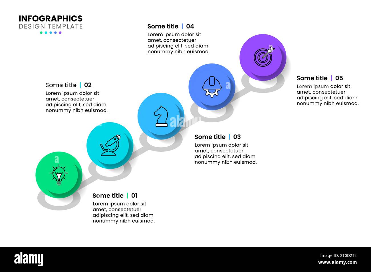 Infographic template with icons and 5 options or steps. Line. Can be ...