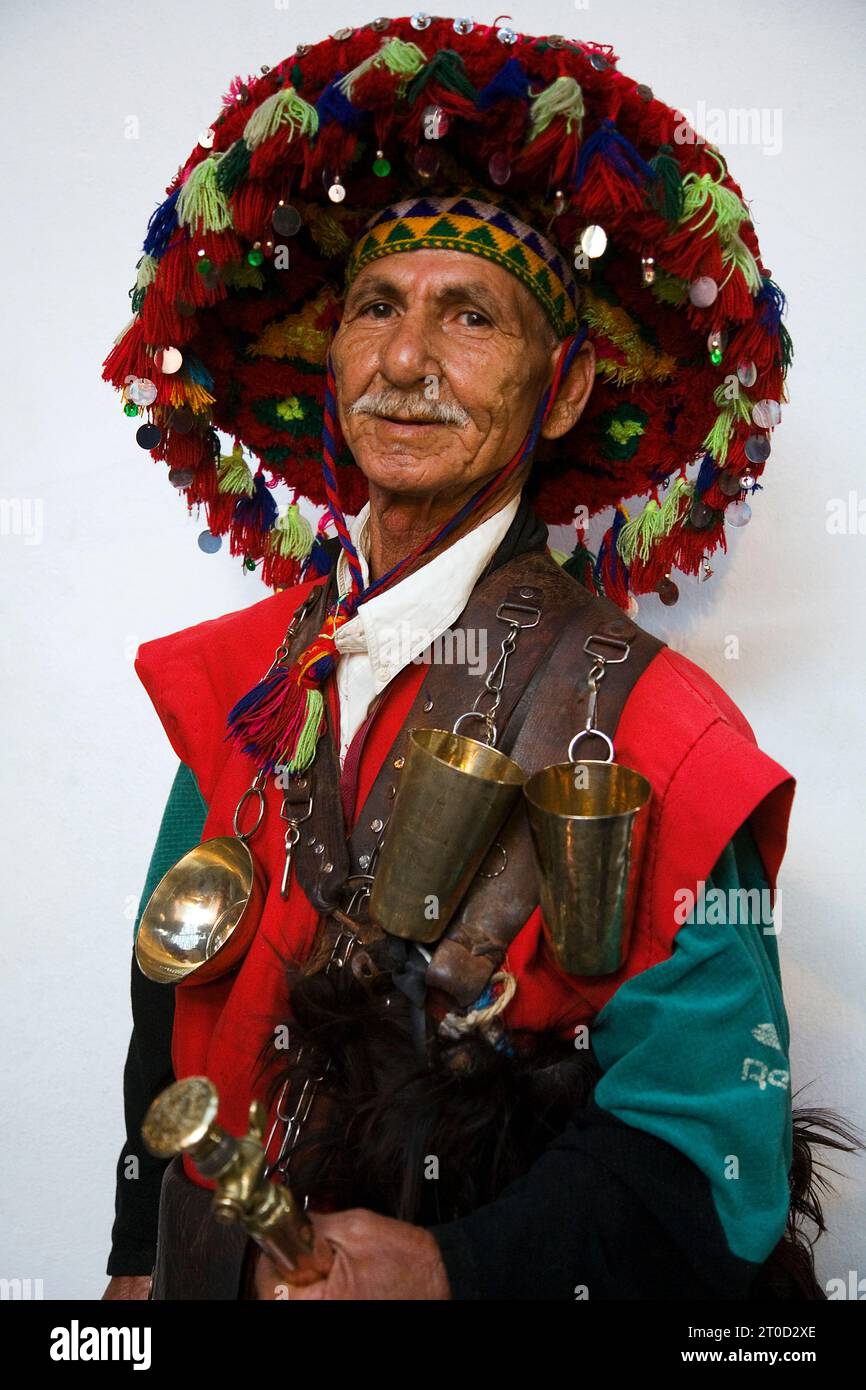 Traditional water seller. Marrakesh, Morocco Stock Photo - Alamy
