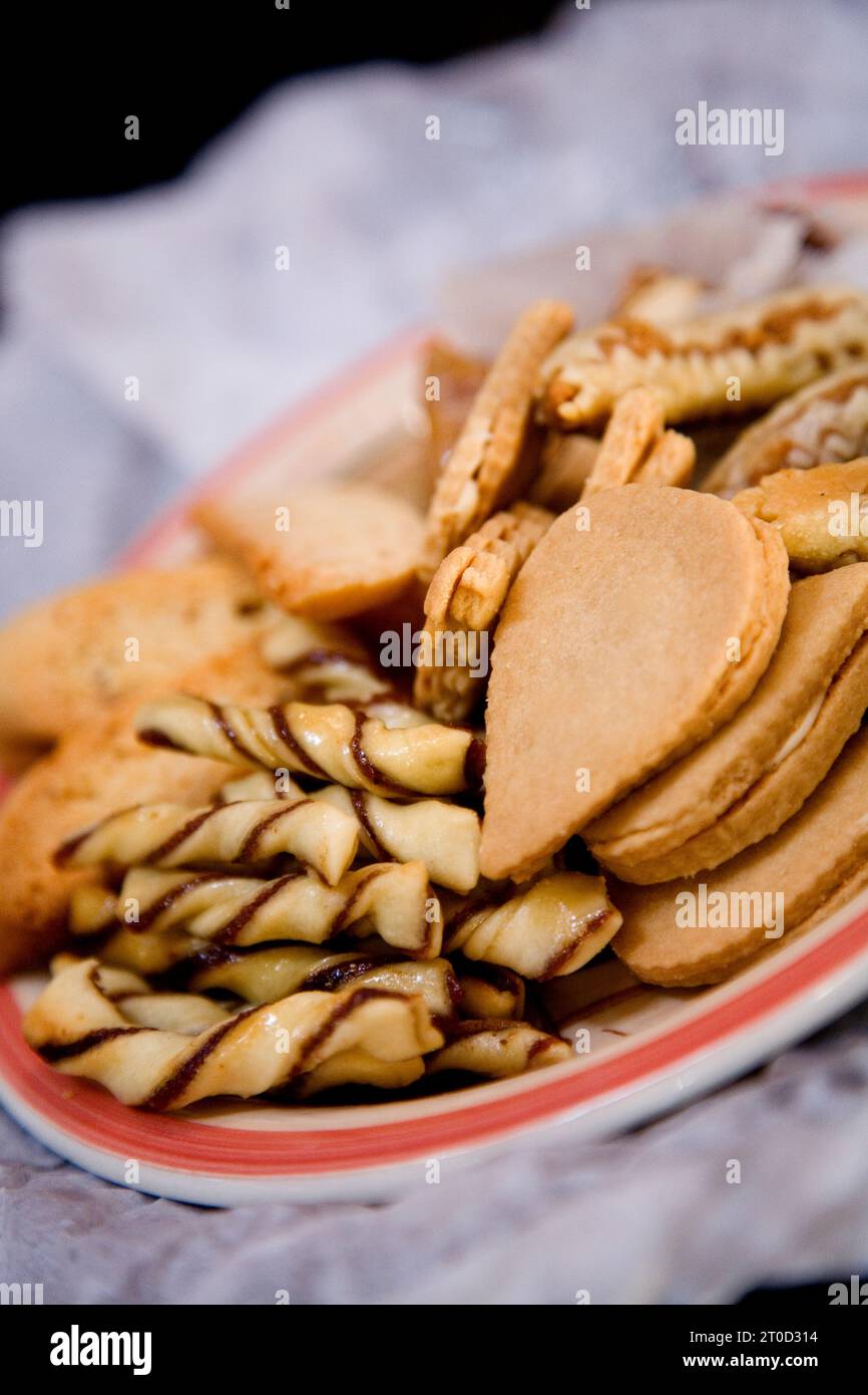 Traditional Moroccan cookies, Marrakesh, Morocco Stock Photo - Alamy