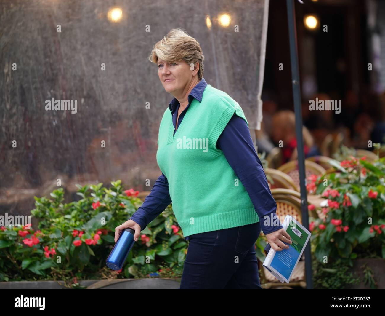 Clare Balding arrives at Global's studios in Leicester Square, London ...