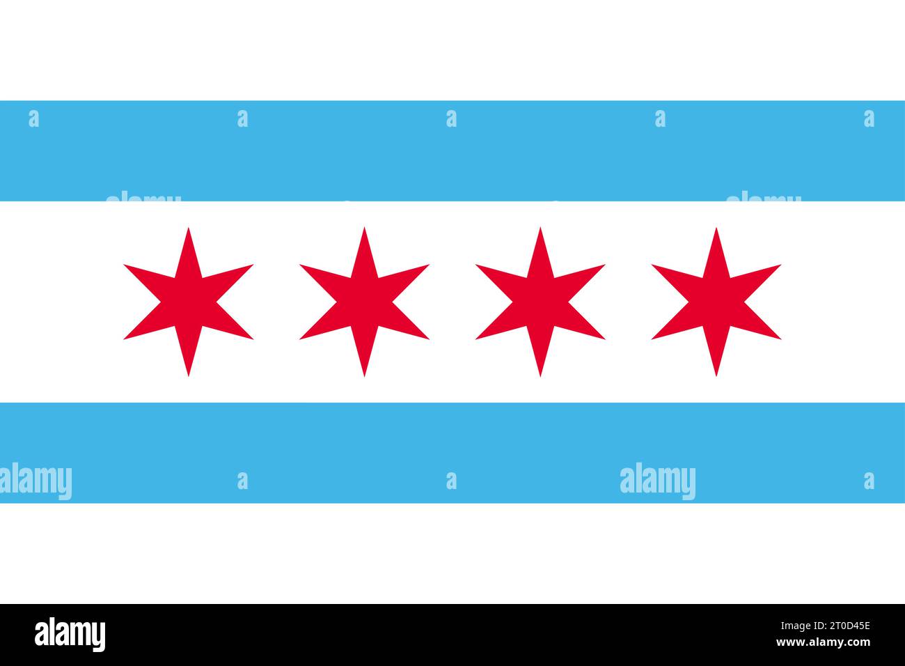 Chicago vector flag Stock Vector Image & Art - Alamy