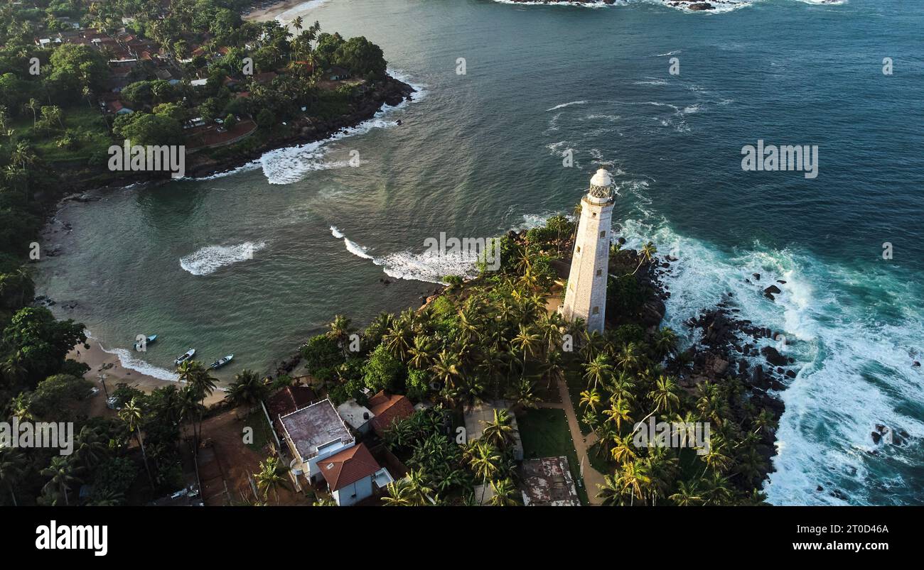 Aerial view of Dondra Lighthouse in Sri Lanka. High quality photo Stock ...