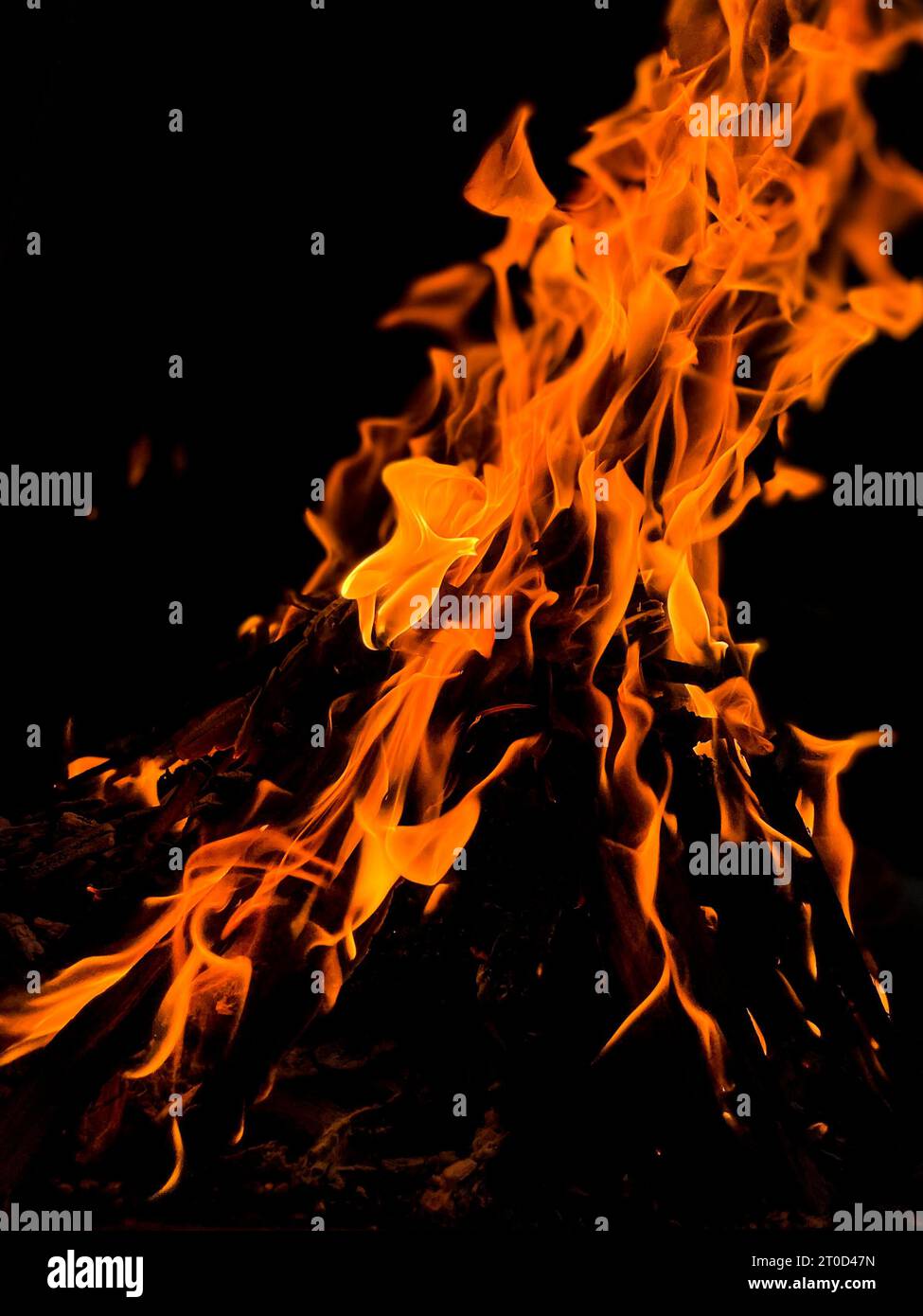 Embers of the Night: A Bonfire Story Stock Photo - Alamy