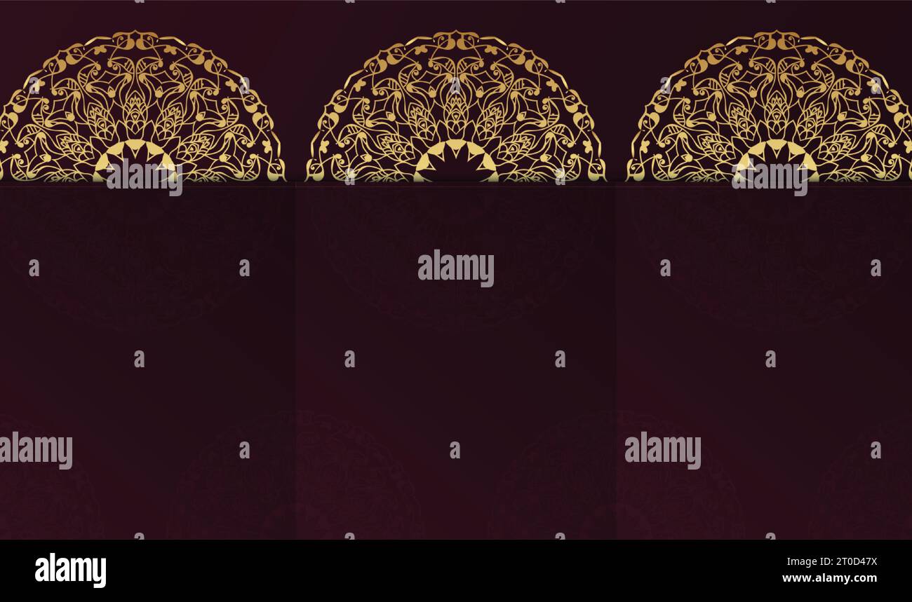 unique gradient creative gradient red golden colors mandala background ...