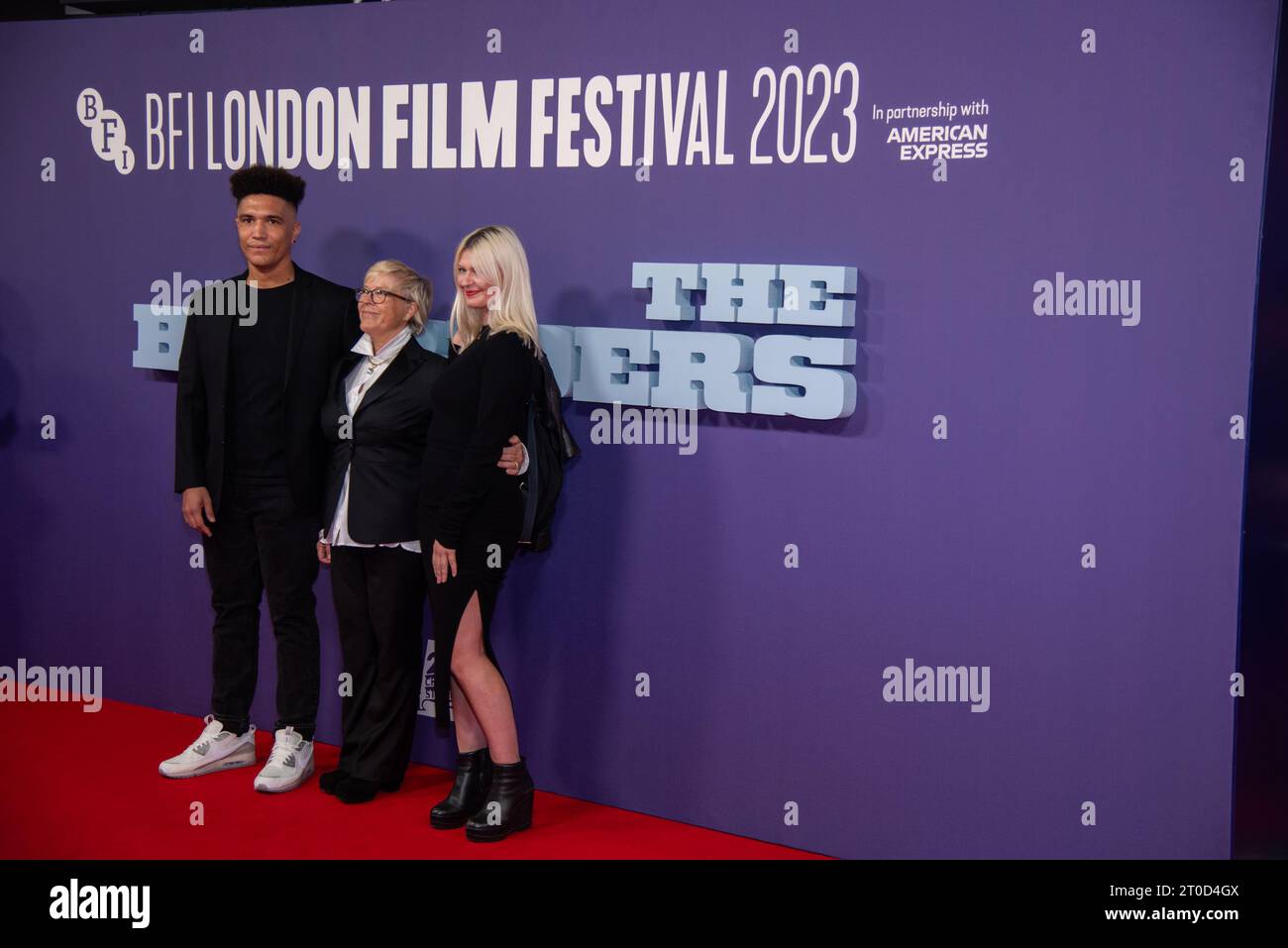 London, UK. 05th Oct, 2023. Otto Burnham, Sarah Green and Hannah Perry ...