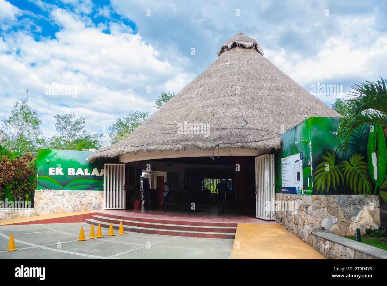 Ek Balam, Yucatan, Mexico, Entrance of Ek Balam that is a Yucatec-Maya ...