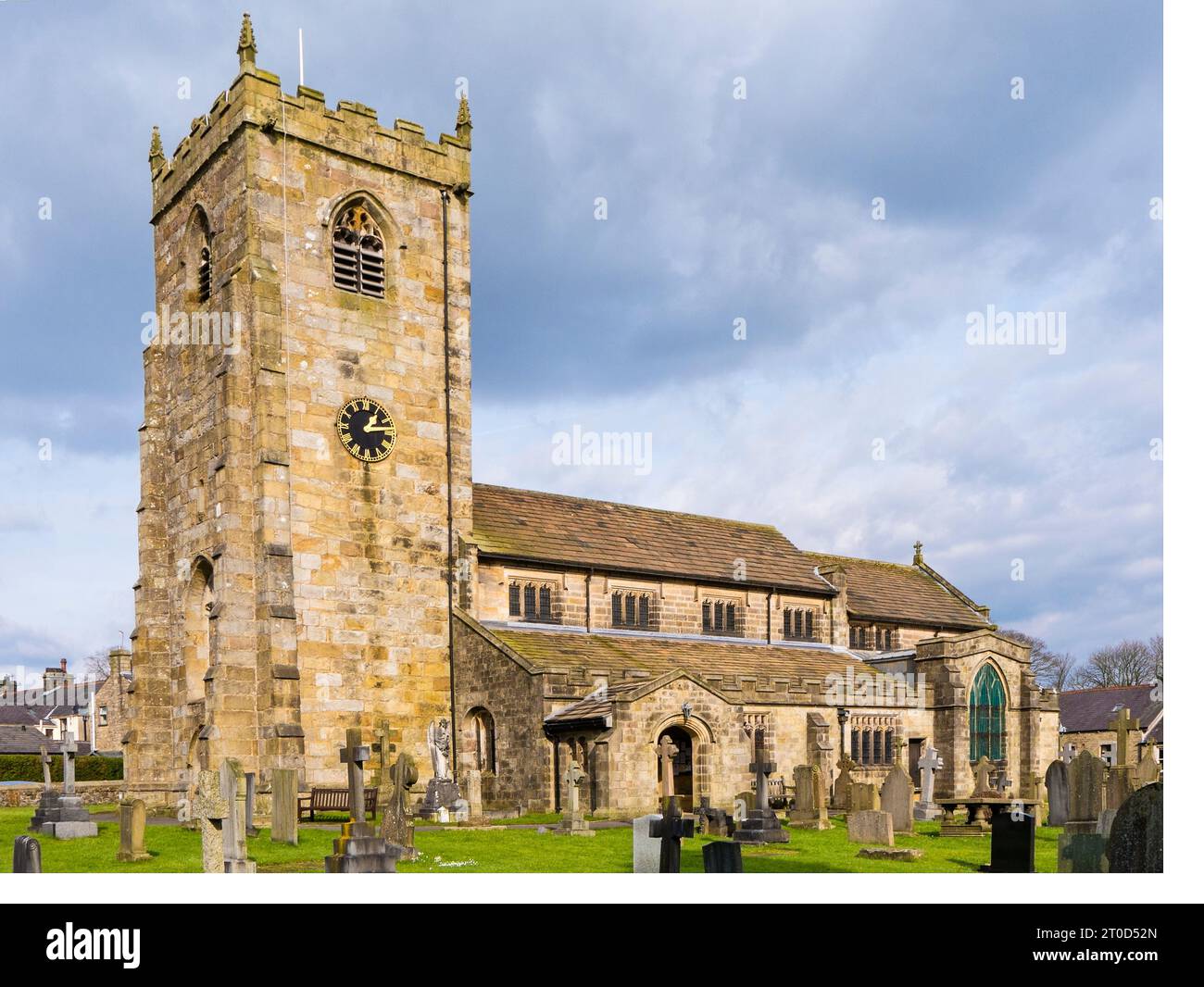 Medieval Parish Church dedicated to St Helen, Waddington, Lancashire ...
