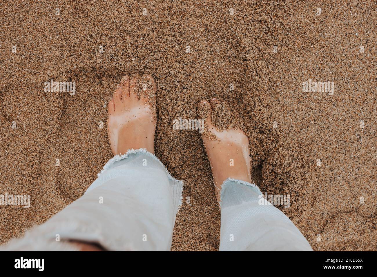 Woman sunburn tan lines hi-res stock photography and images - Alamy