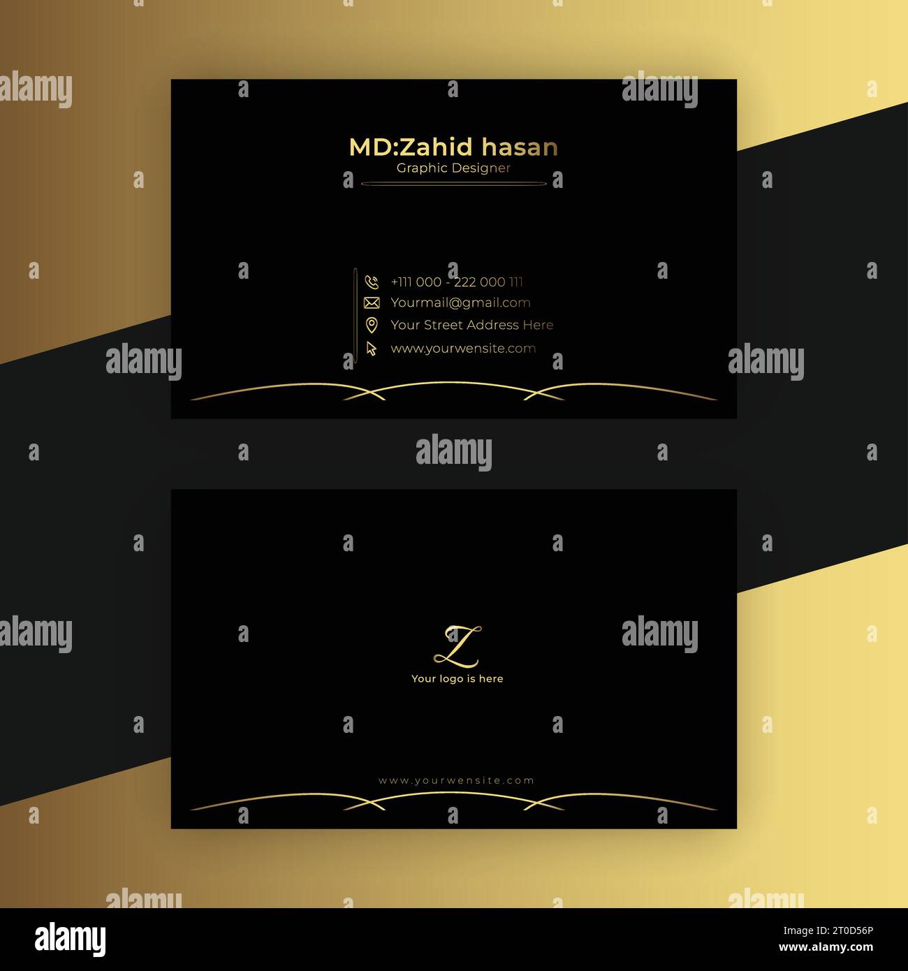 Business Card Template Design Creative Business Design Make Simple ...