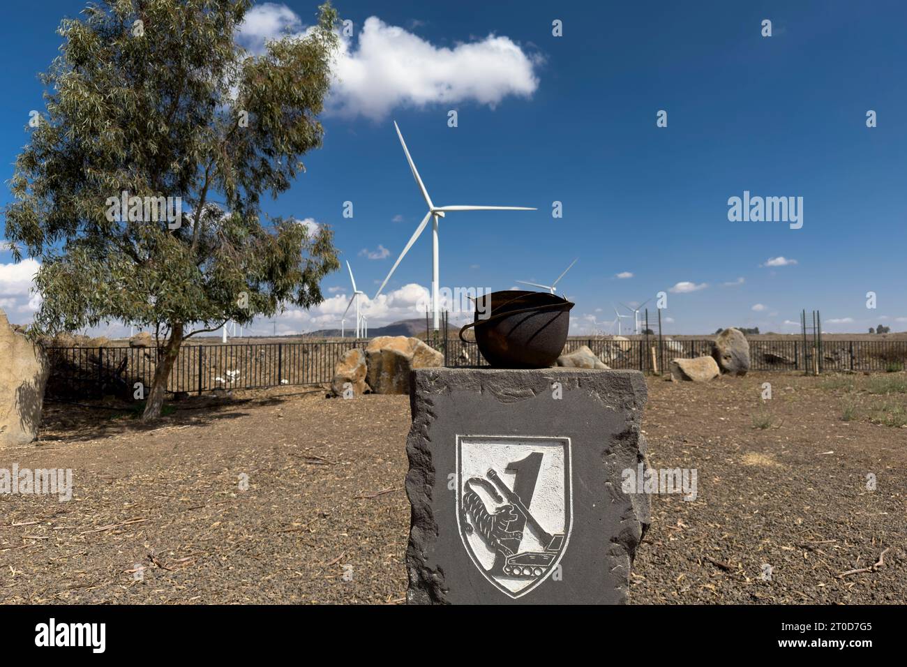 A memorial site for IDF fallen soldiers of artillery battalion 405 ...